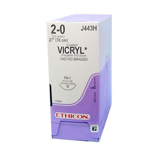 Ethicon Vicryl 2-0, FS-1 - J443H
