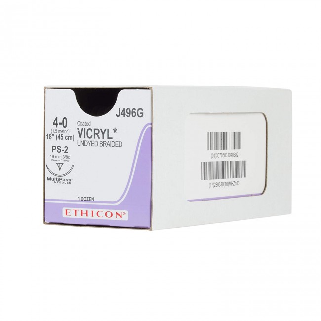 Ethicon Vicryl 4-0, PS-2 - J496G