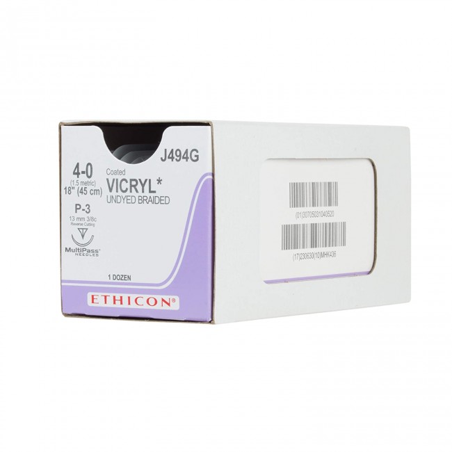 Ethicon Vicryl 4-0, P-3 - J494G