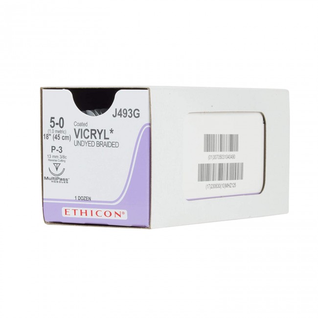 Ethicon Vicryl 5-0, P-3 - J493G